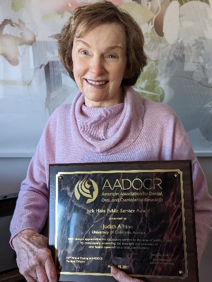 Judith Albino and Bruce Dye Named 2023 Recipients of AADOCR Jack Hein ...